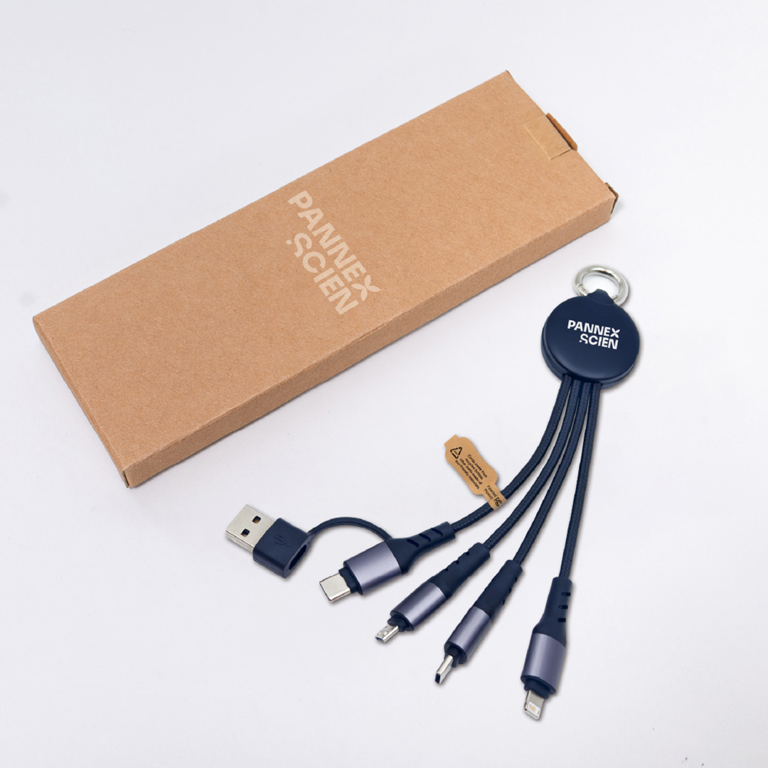 EcoCharge 6-in-1 Keychain Cable | USB-C, Lightning, Micro USB | SK7012 ...